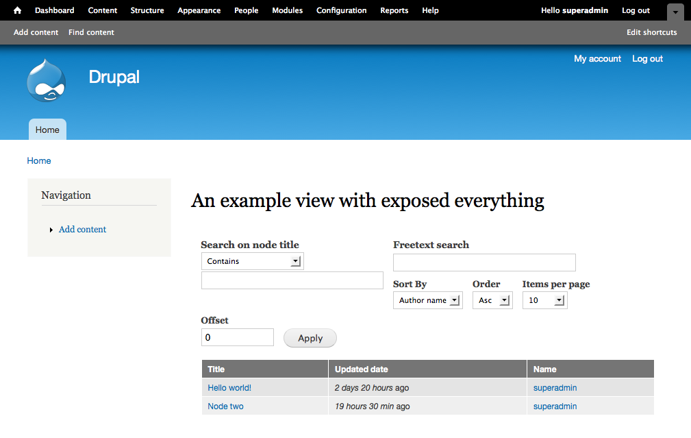 10 Advanced Views Configuration Part B Information Structure In Drupal Drupal Wiki Guide